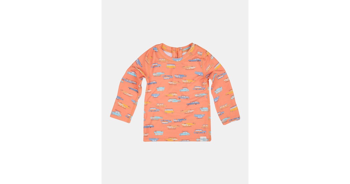 Toshi Swim Baby Rashie Longsleeve Classic - Surfs Up | Baby Bunting AU