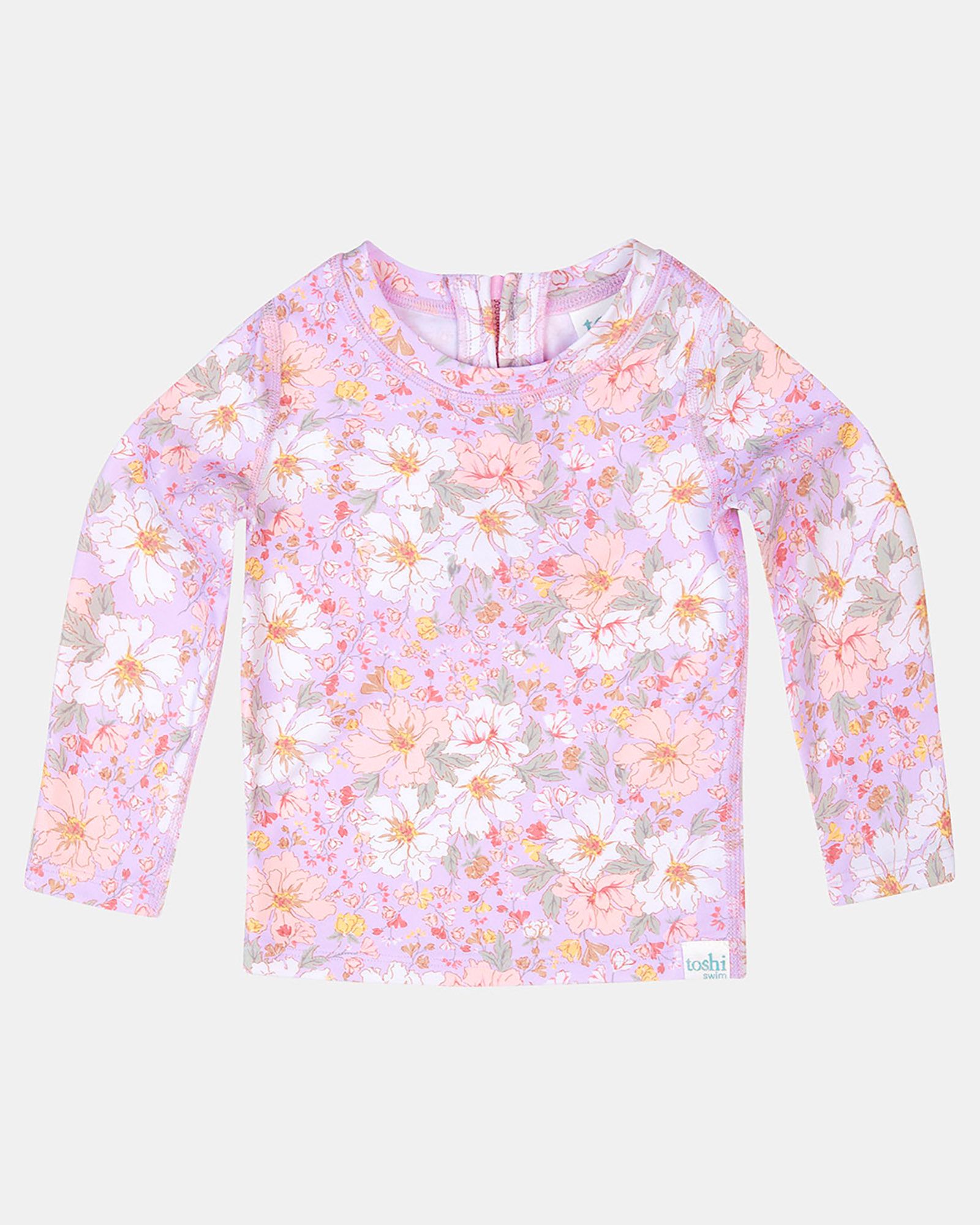 Toshi Swim Baby Rashie Longsleeve Classic - Dahlia | Baby Swimwear ...