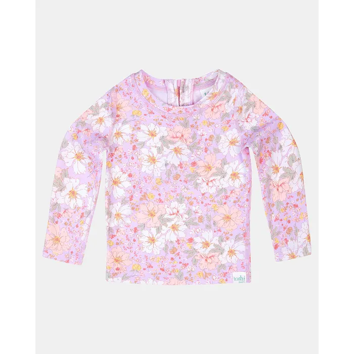 Toshi Swim Baby Rashie Longsleeve Classic - Dahlia | Baby Bunting AU