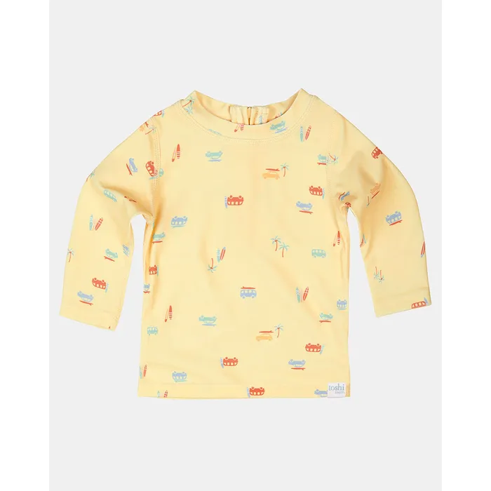 Toshi Swim Baby Rashie Longsleeve Classic - Sunny | Baby Bunting AU