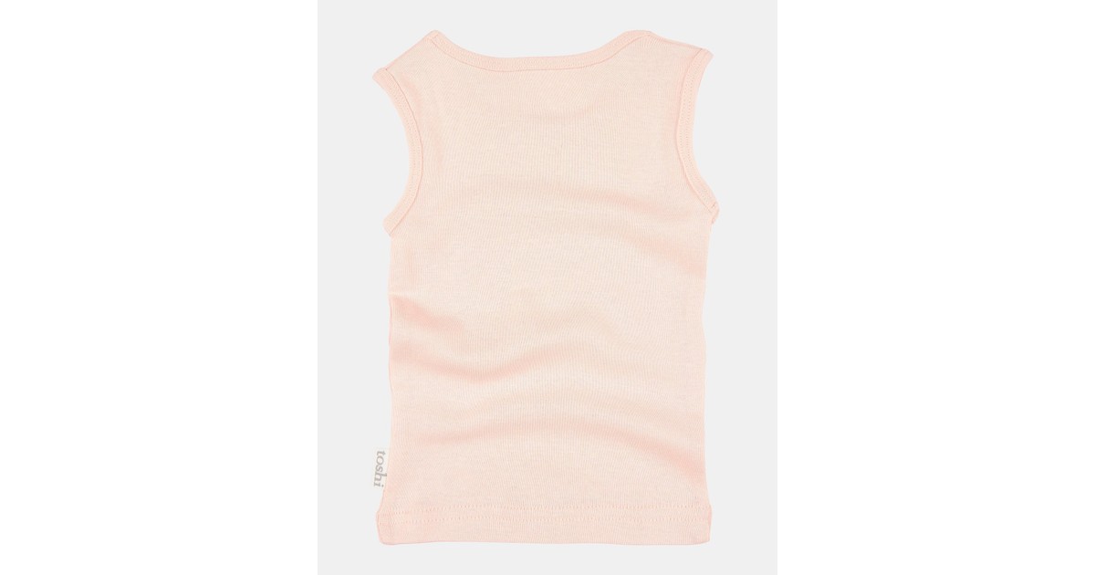 Toshi Dreamtime Organic Singlet - Blush | Baby Bunting AU