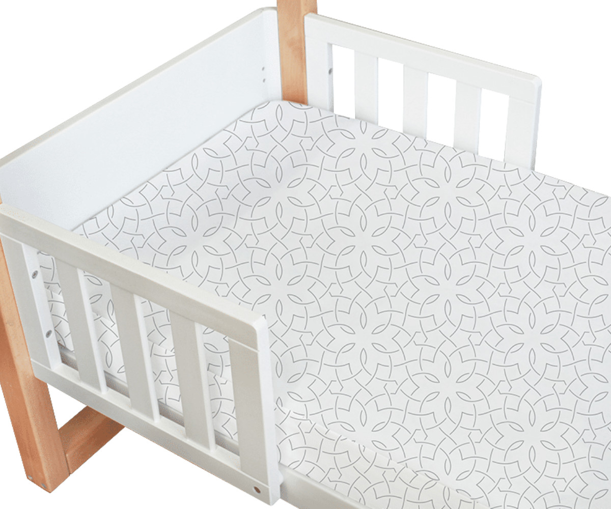 Babyhood Amani Bebe Compact Fitted Sheet - Mosaic | Cot | Baby Bunting AU