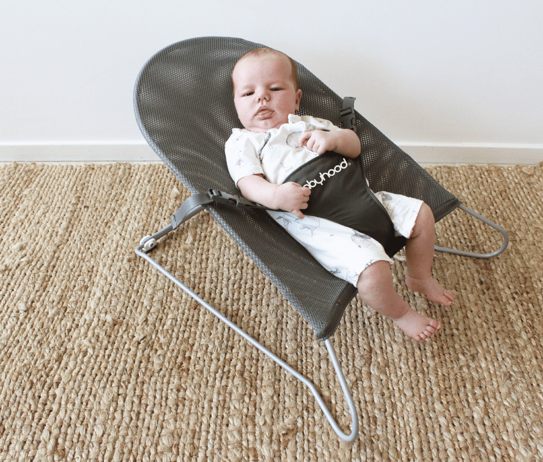 Babyhood Safety Mesh Bouncer White | Rockers & Bouncers | Baby Bunting AU