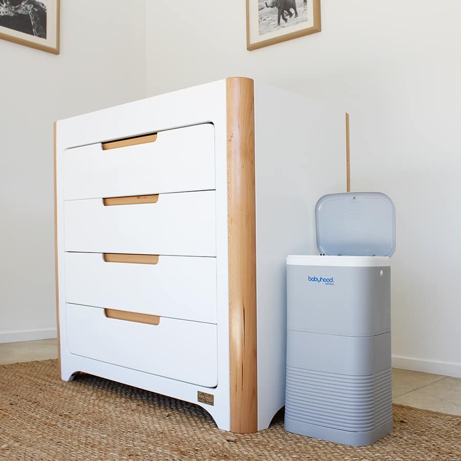 Babyhood Nappy Bin - Grey | Nappy Bins | Baby Bunting AU