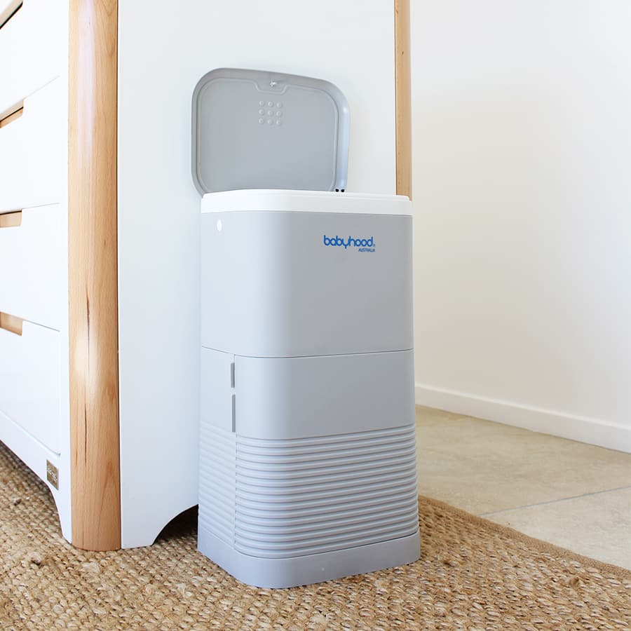 Babyhood Nappy Bin - Grey | Nappy Bins | Baby Bunting AU