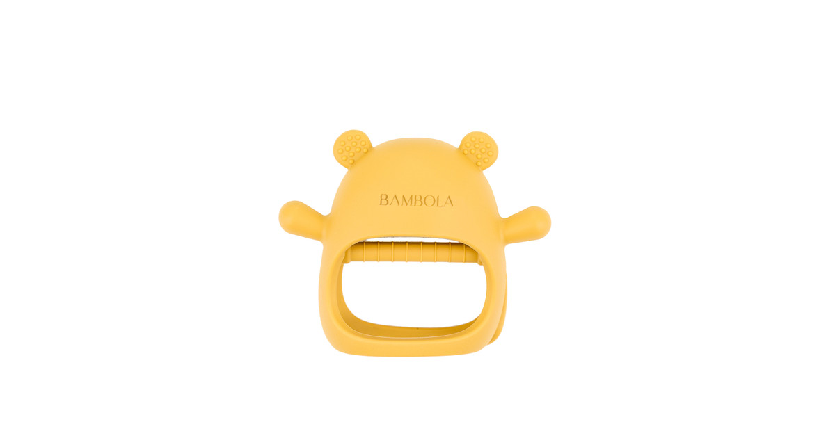 Bambola The Label Glove Teether - Mango | Baby Bunting AU