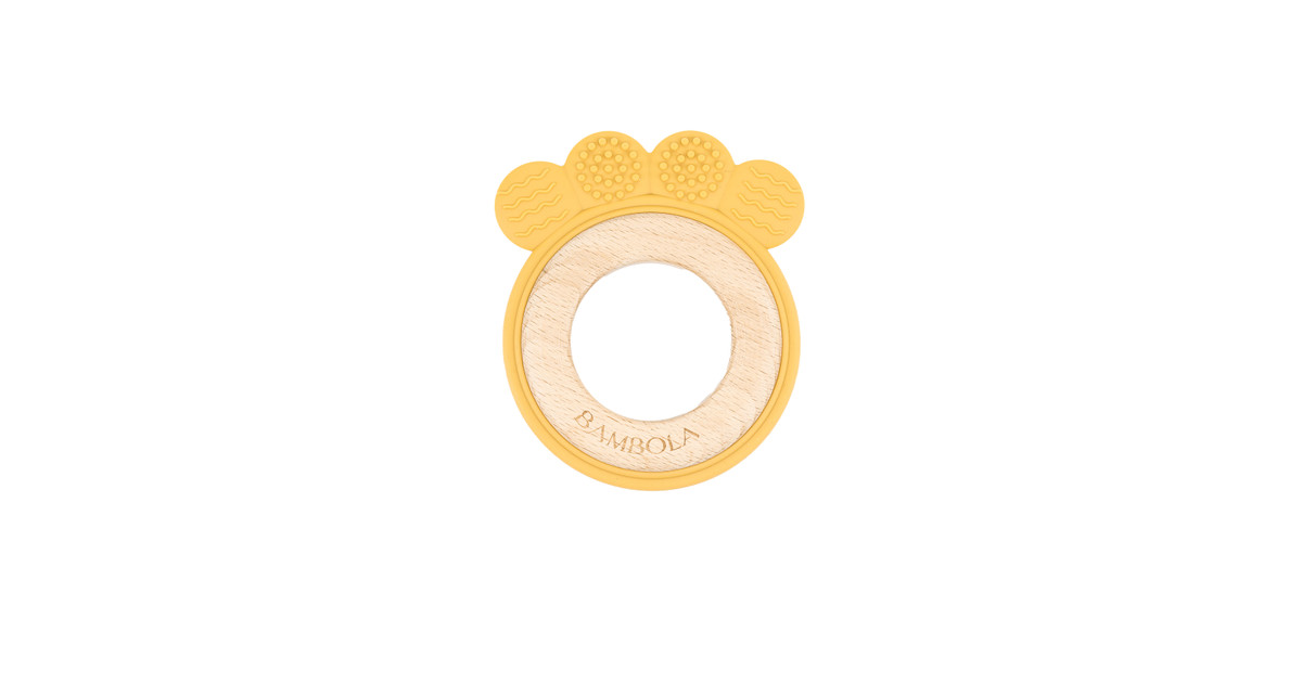 Bambola The Label Knuckled Ring Teether - Mango | Baby Bunting AU