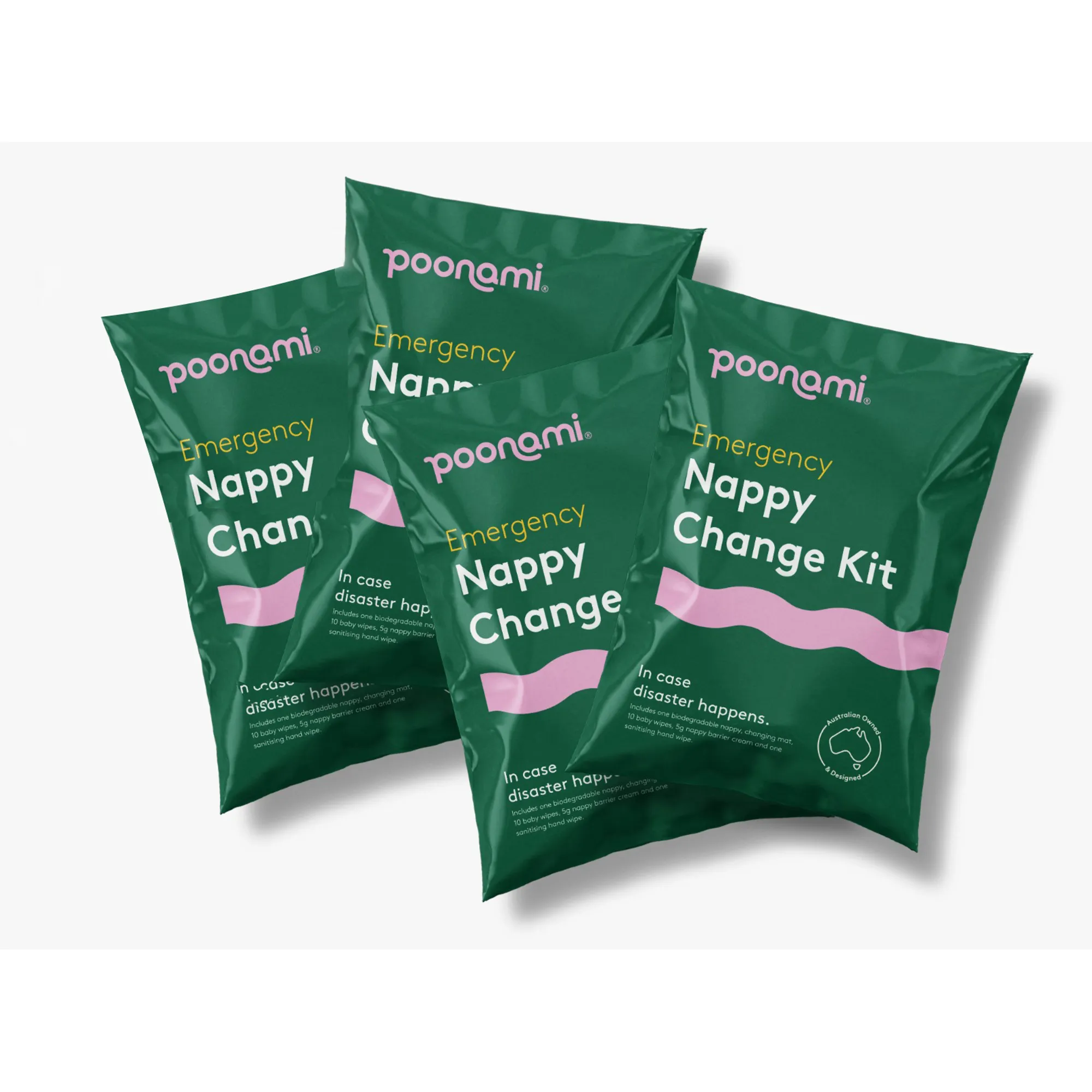 Poonami Nappy Change Kit - 10 Kits | Baby Bunting AU