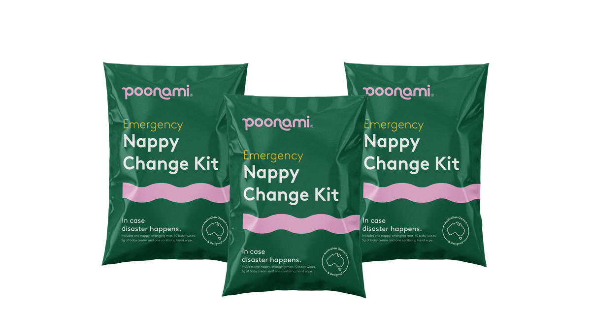 Poonami Nappy Change Kit - 3 Kits | Baby Bunting AU