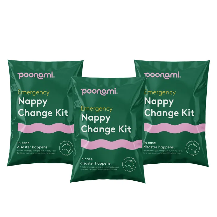 Poonami Nappy Change Kit - 3 Kits | Baby Bunting AU