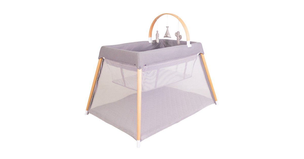Bebe Care Zuri Timber Travel Cot | Baby Bunting AU