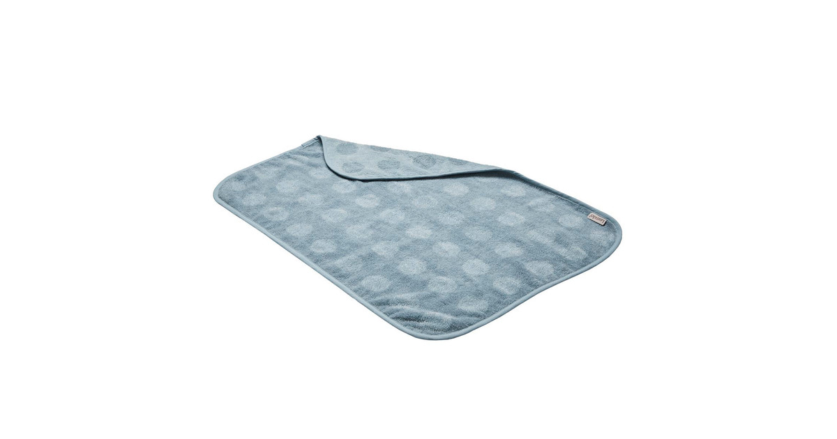 Leander Matty Organic Topper Dots Design - Dusty Blue | Baby Bunting AU