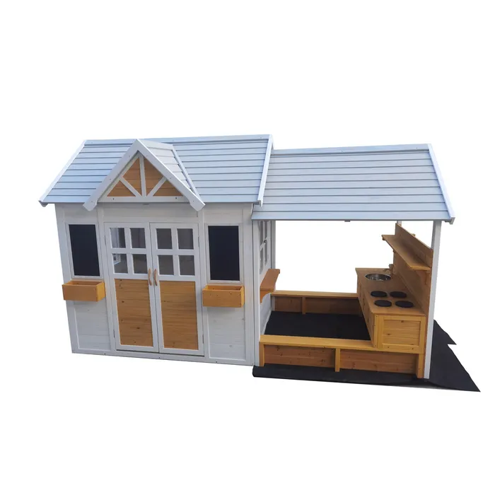 Kidzshack Country Kids Outdoor Cubby House Planter Boxes, Blackboard ...