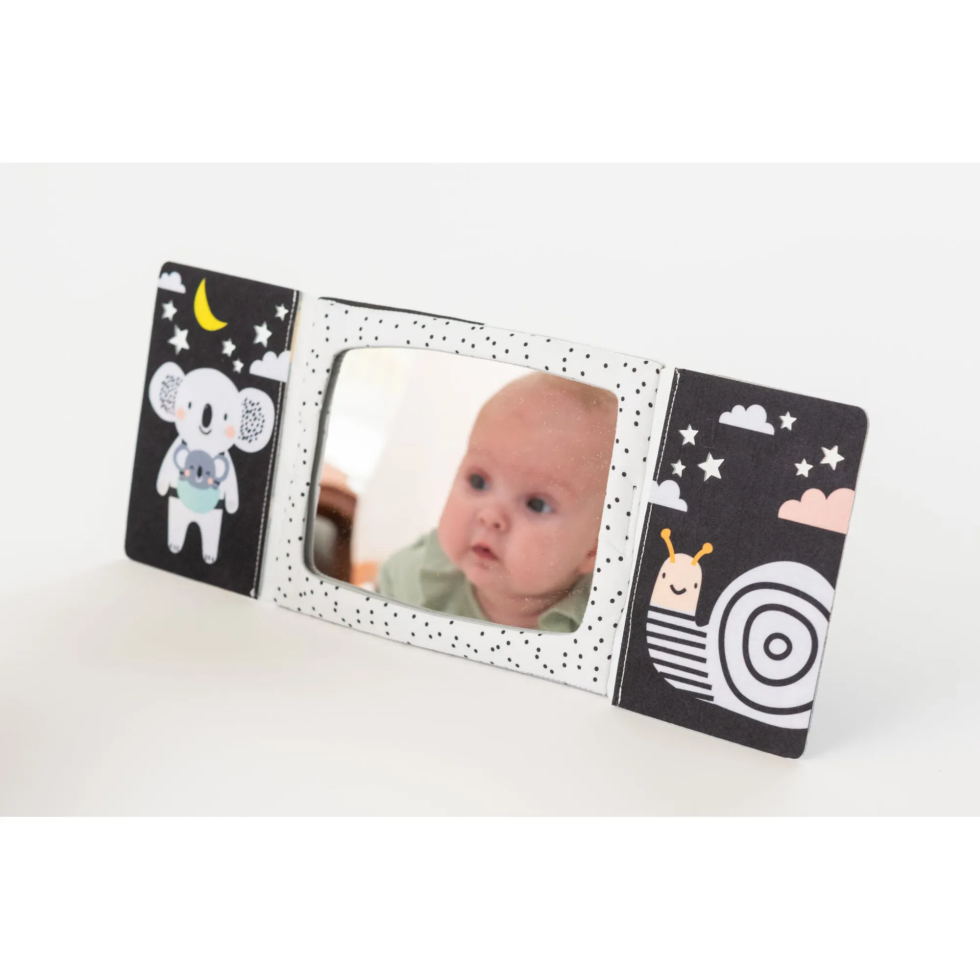Taf Toys Tummy Time Mirror Book | Baby Bunting AU