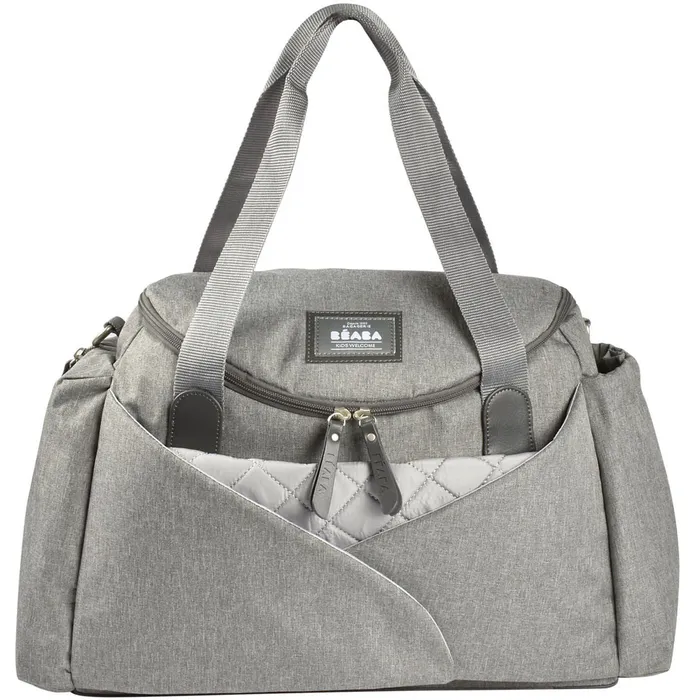 Beaba Sydney II Nappy Bag - Heather Grey | Baby Bunting AU