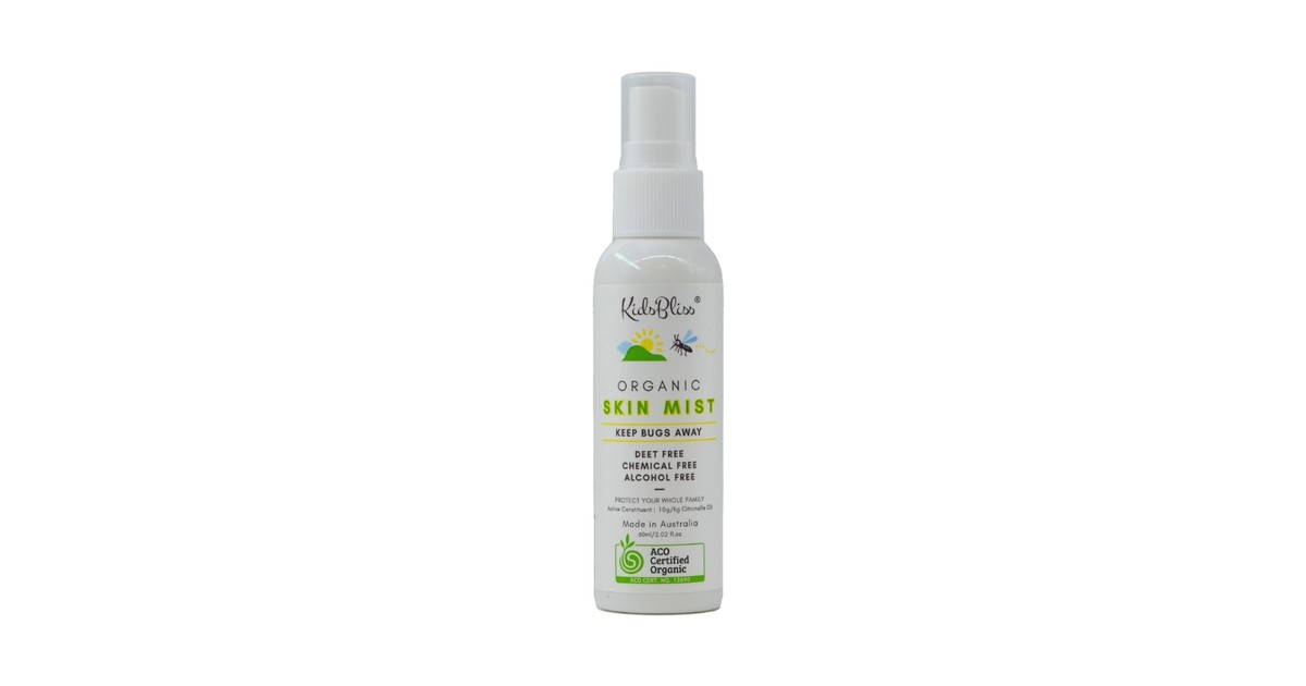 KidsBliss ACO Certified Organic Skin Mist Keep Bugs Away - 60ml | Baby ...