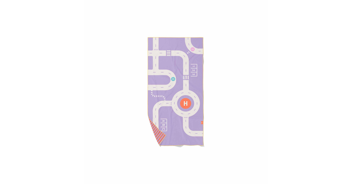 Quut Playtowels Medium - Road Lavender | Baby Bunting AU