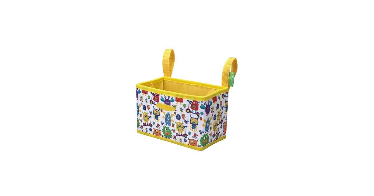 Micro Foldable Pattern Scooter Basket - Monsters | Baby Bunting AU