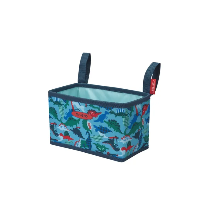 Micro Foldable Pattern Scooter Basket - Scootersaurus | Baby Bunting AU