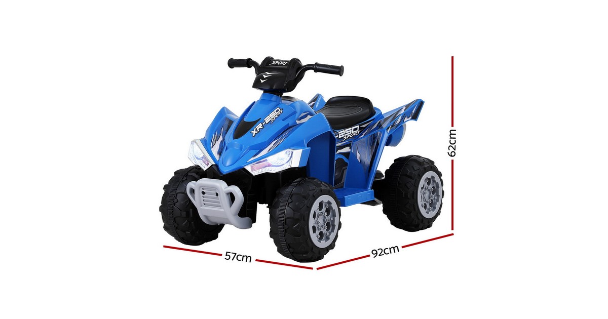 Rigo Electric Ride on Car ATV Quad Motorbike 12V - Blue | Baby Bunting AU