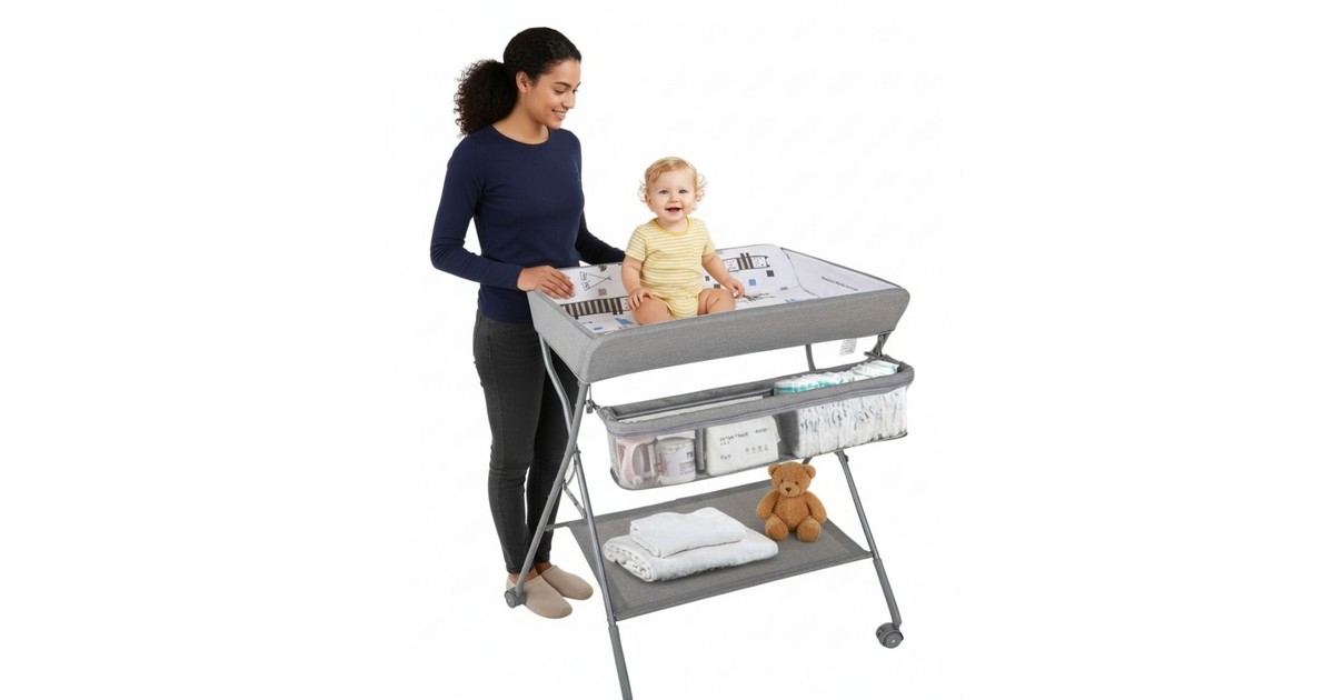 Toddly FlexiStation Adjustable Changing Table Pro Max - Grey | Baby ...