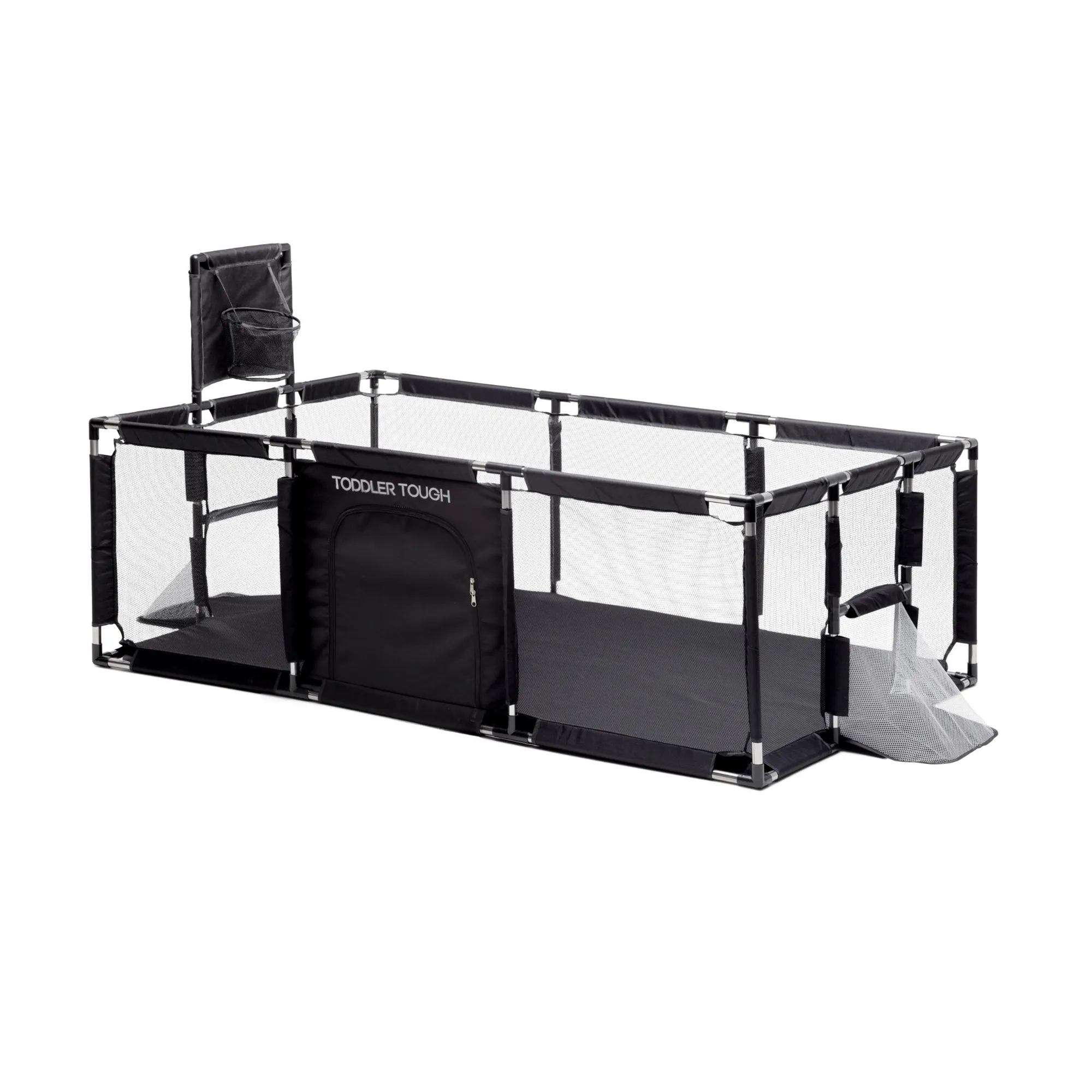 Toddler Tough - Sports Arena Playpen - Black | Baby Bunting AU