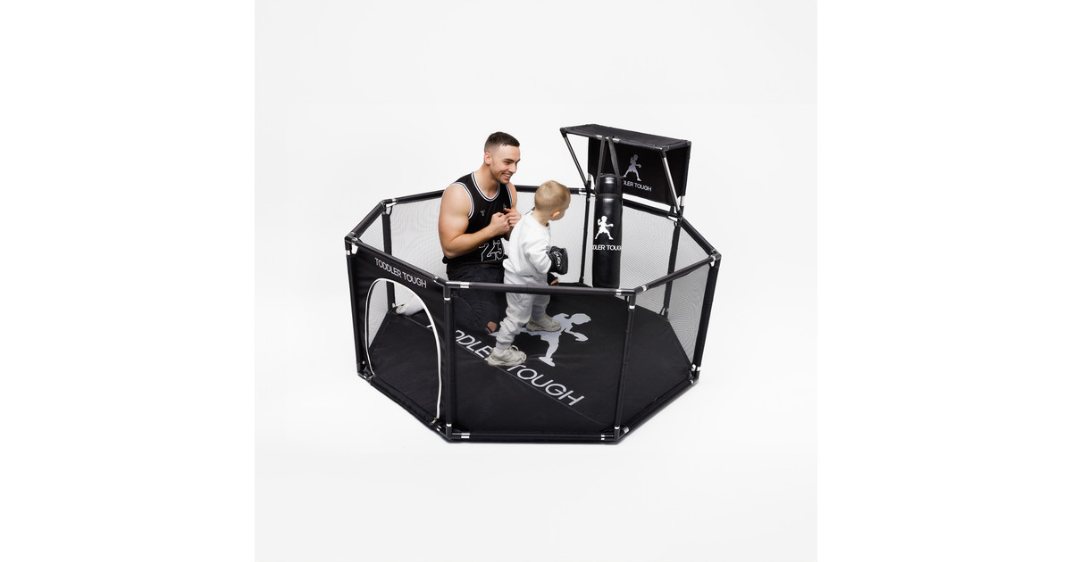 Toddler Tough - MMA Arena Playpen - Black | Baby Bunting AU