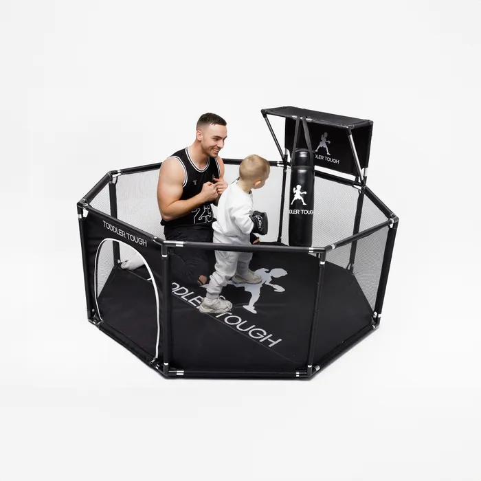 Toddler Tough - MMA Arena Playpen - Black | Baby Bunting AU