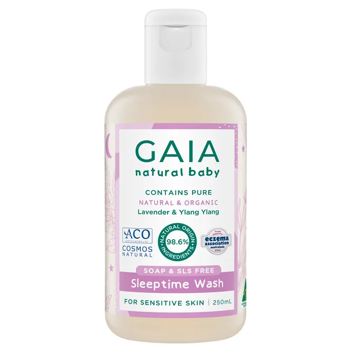 Gaia Baby Sleeptime Bath Wash 250ml | Baby Bunting AU