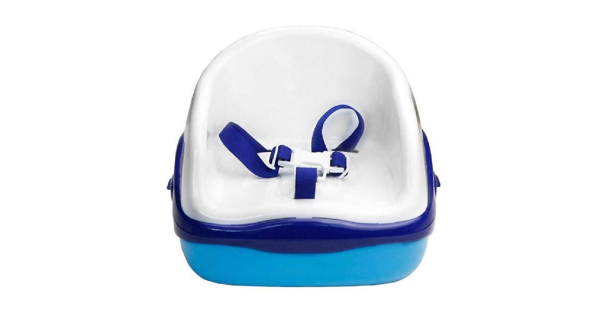 Roger Armstrong Step Stool Booster Seat - Blue/White | Baby Bunting NZ