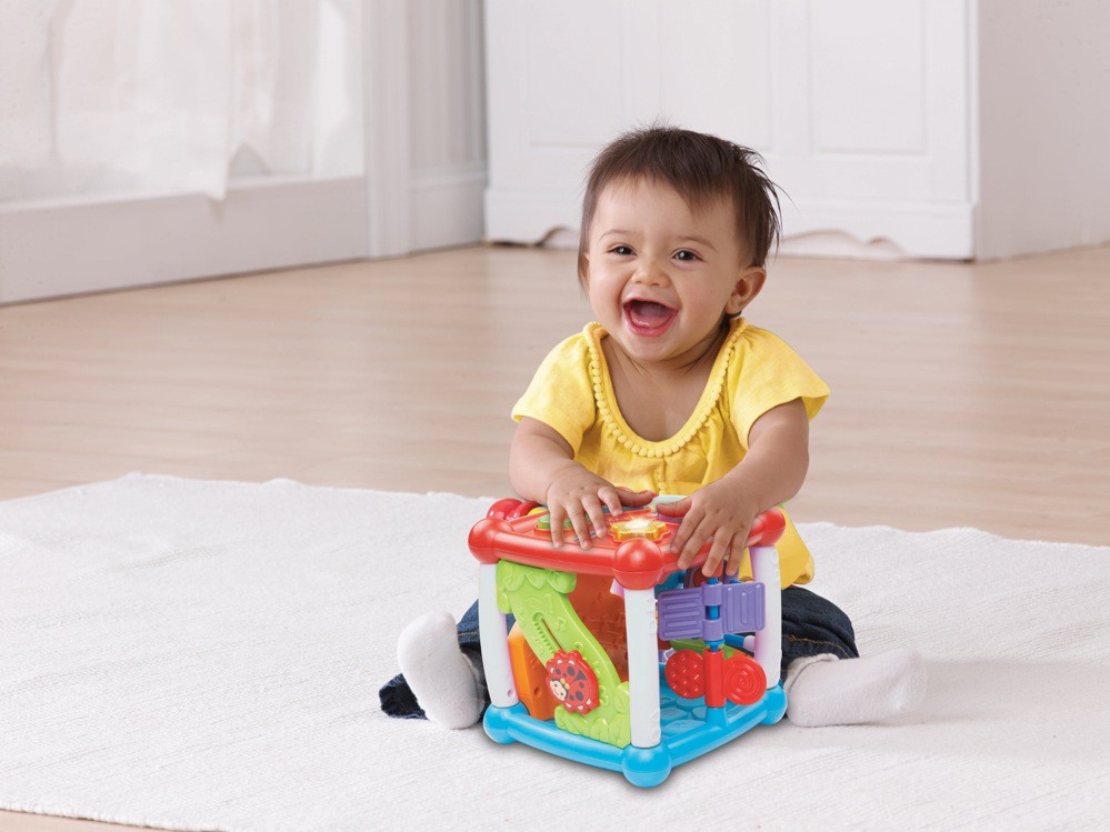 Vtech Baby Turn & Learn Cube | Puzzles | Baby Bunting AU